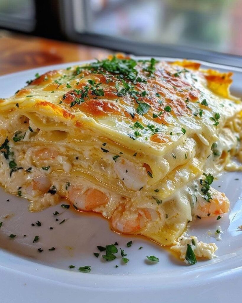 Garlic Butter Shrimp Scampi Lasagna – glassika recipes