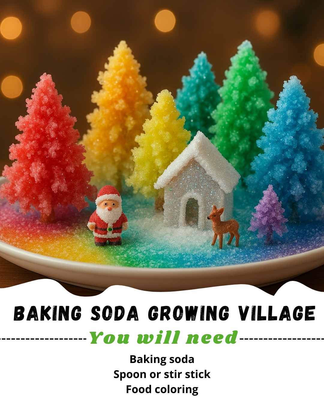Baking Soda Growing Trees Village – glassika recipes
