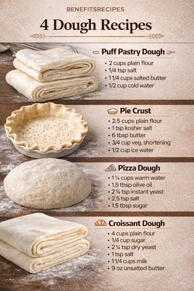Mastering Four Essential Doughs: Puff Pastry, Pie Crust, Pizza Dough ...