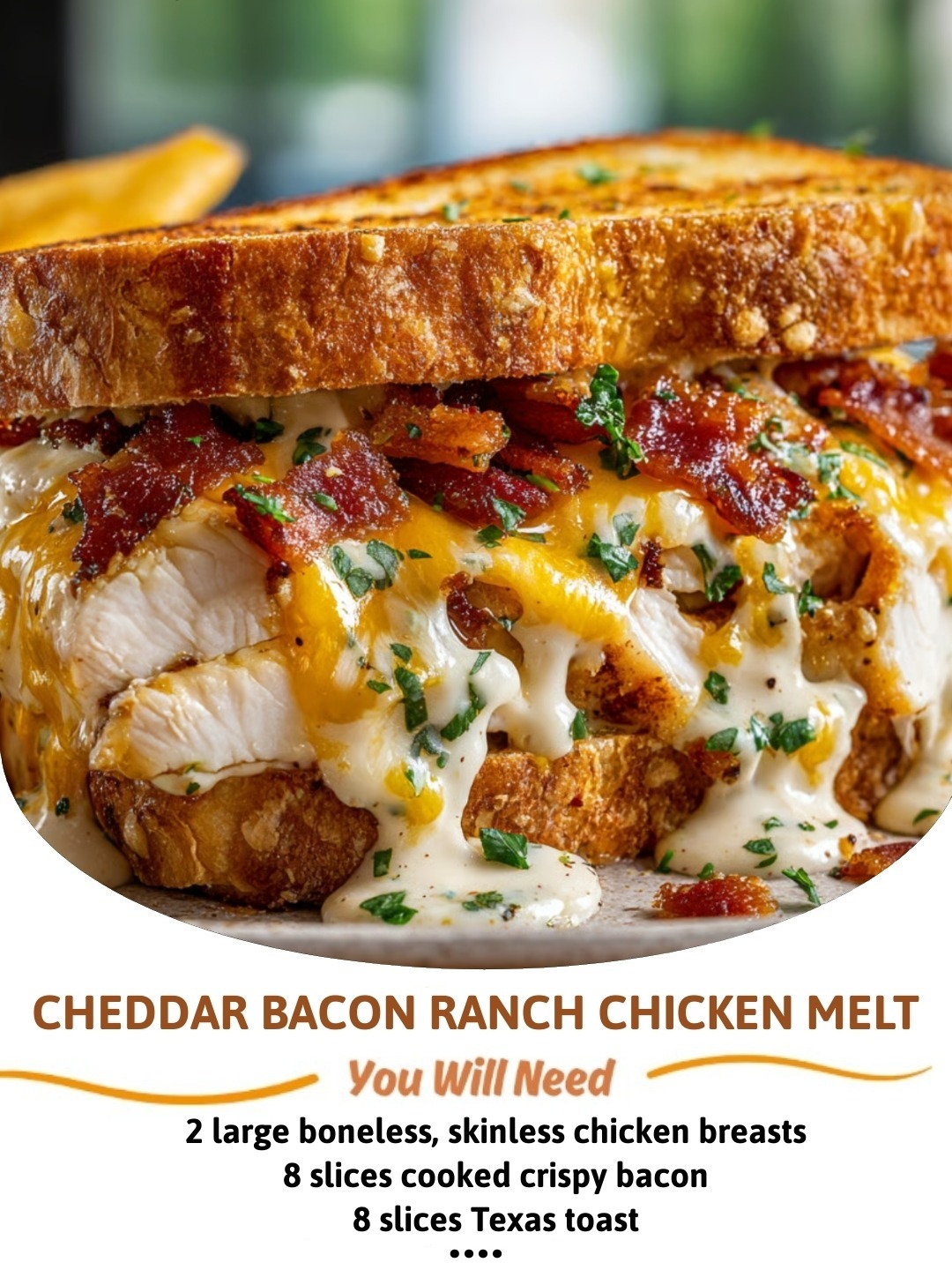 Cheddar Bacon Ranch Melt – glassika recipes