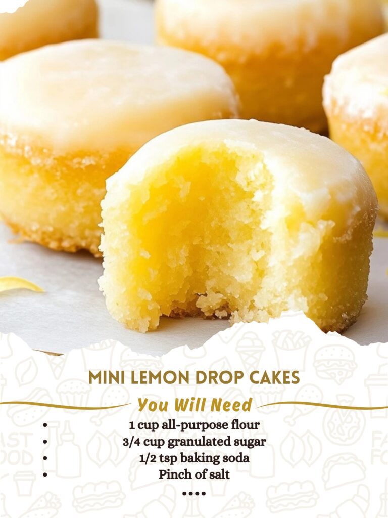Mini Lemon Drop Cakes – glassika recipes