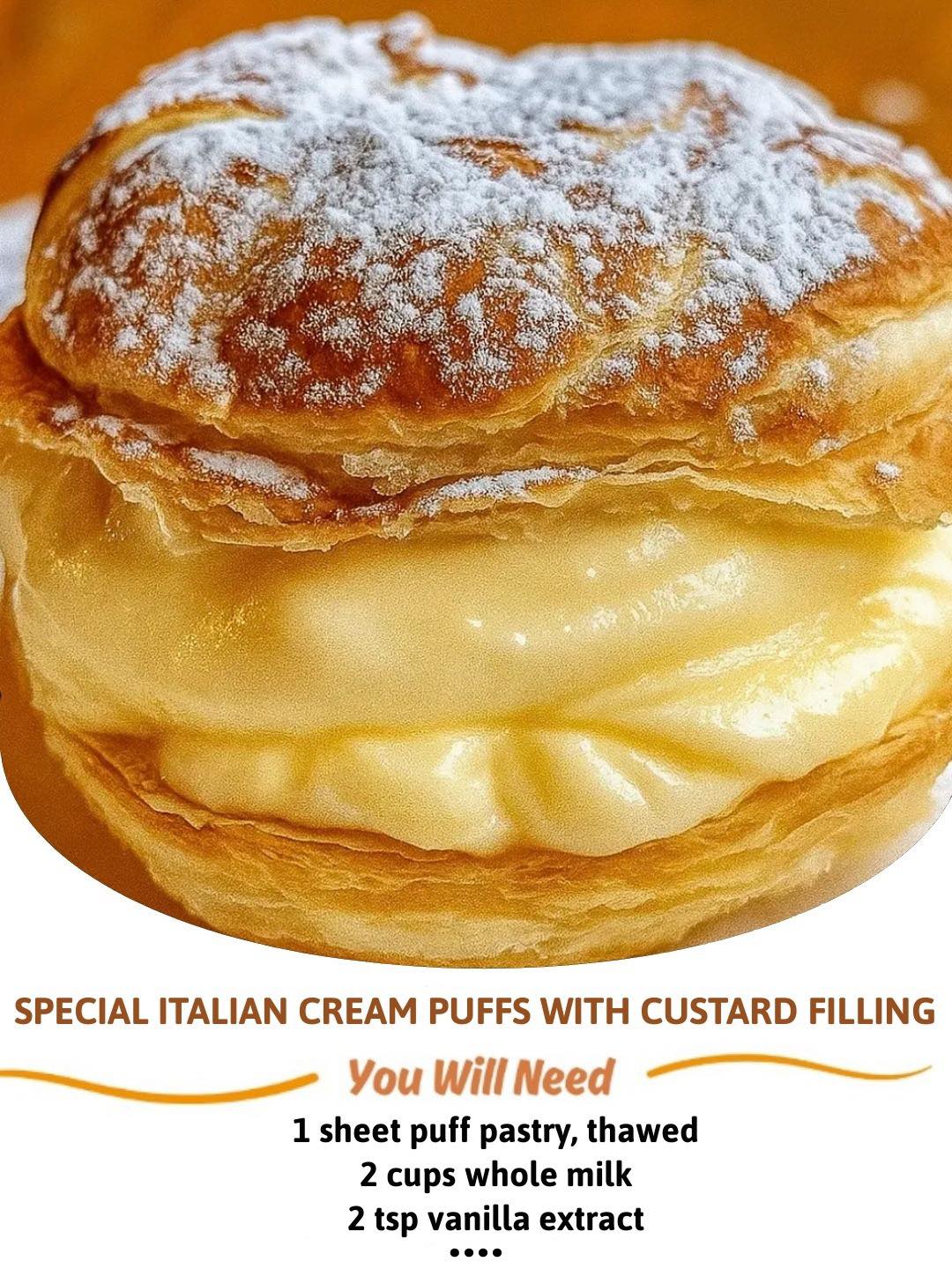 Italian Cream Puffs with Custard Filling – glassika recipes