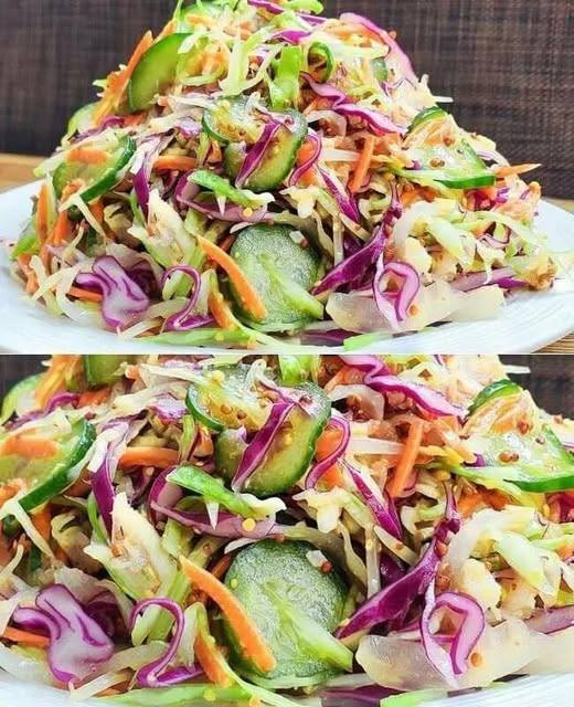 Crisp Cabbage and Cucumber Salad – glassika recipes